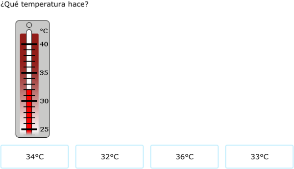 IXL - Leer un termómetro (Ejercicios de matemáticas de 3.º de primaria)