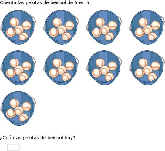 IXL - Contar de cinco en cinco (Ejercicios de matemáticas de Infantil)