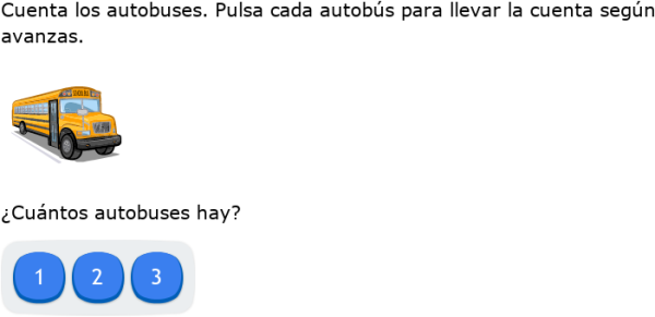 IXL - Aprender a contar hasta 3 (Ejercicios de matemáticas de Infantil)