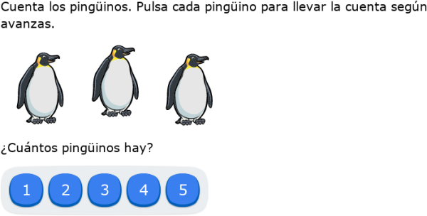 IXL - Aprender a contar hasta 5 (Ejercicios de matemáticas de Infantil)