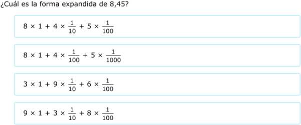 IXL - Escribir decimales de forma expandida usando fracciones ...
