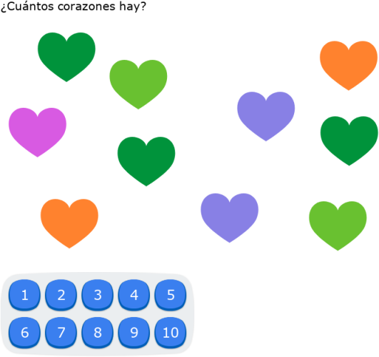 IXL - Contar hasta 10 (Ejercicios de matemáticas de Infantil)