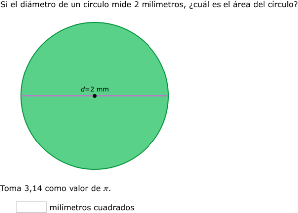 IXL - Área del círculo (Ejercicios de matemáticas de 4.º de primaria)