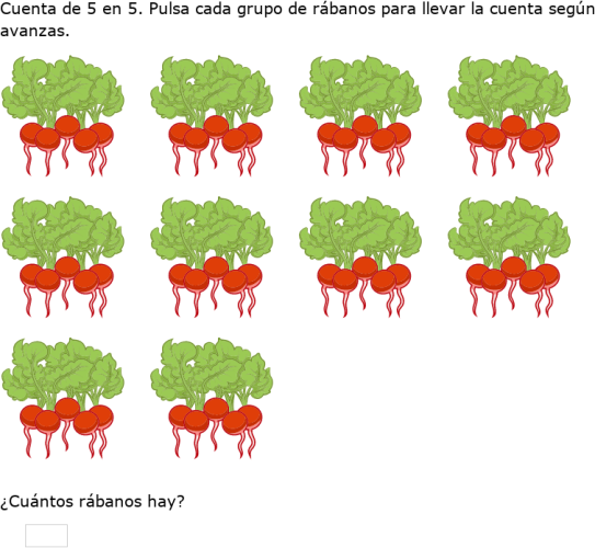 IXL - Contar de cinco en cinco (Ejercicios de matemáticas de 1.º de ...
